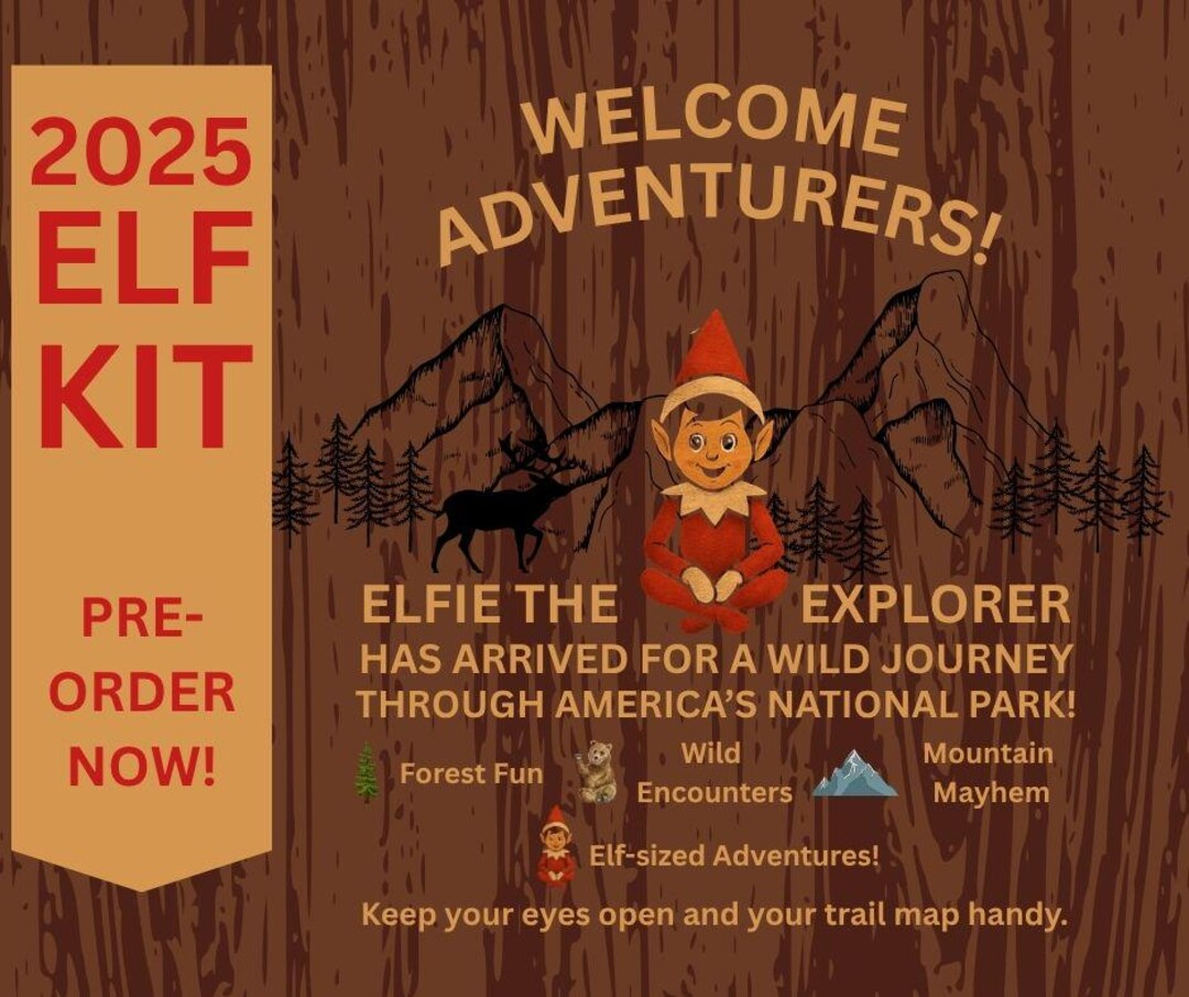 24-days Elf Kit 2025, Elf Activity, Elf Props, Elf Arrival, Elf ...
