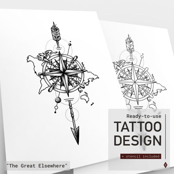 Thigh Tattoo Custom - Etsy