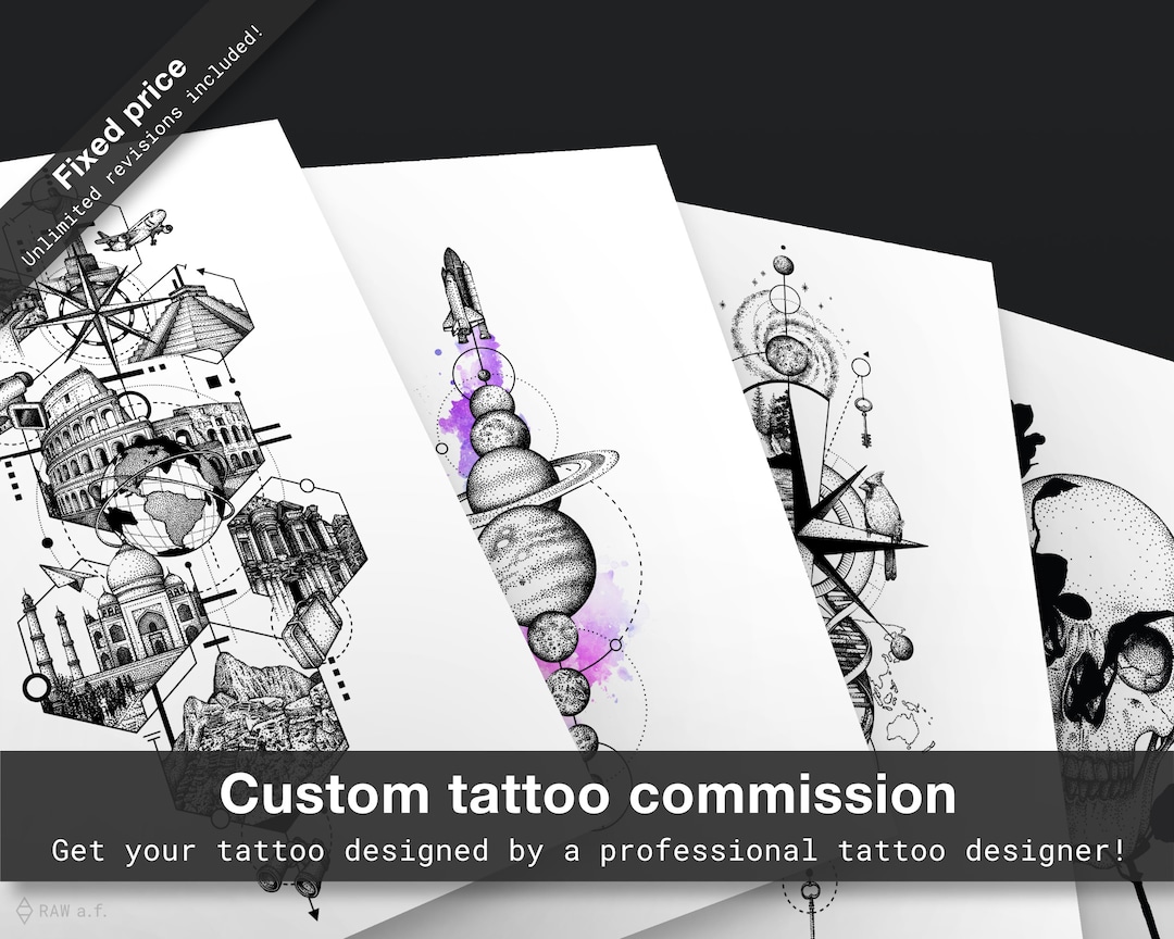 Your Custom Tattoo Design! Personalized Art Custom Made Tattoo Sleeve ...