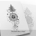 Tree and Compass Tattoo Design / Geometric Tattoo, Dotwork Tattoo ...