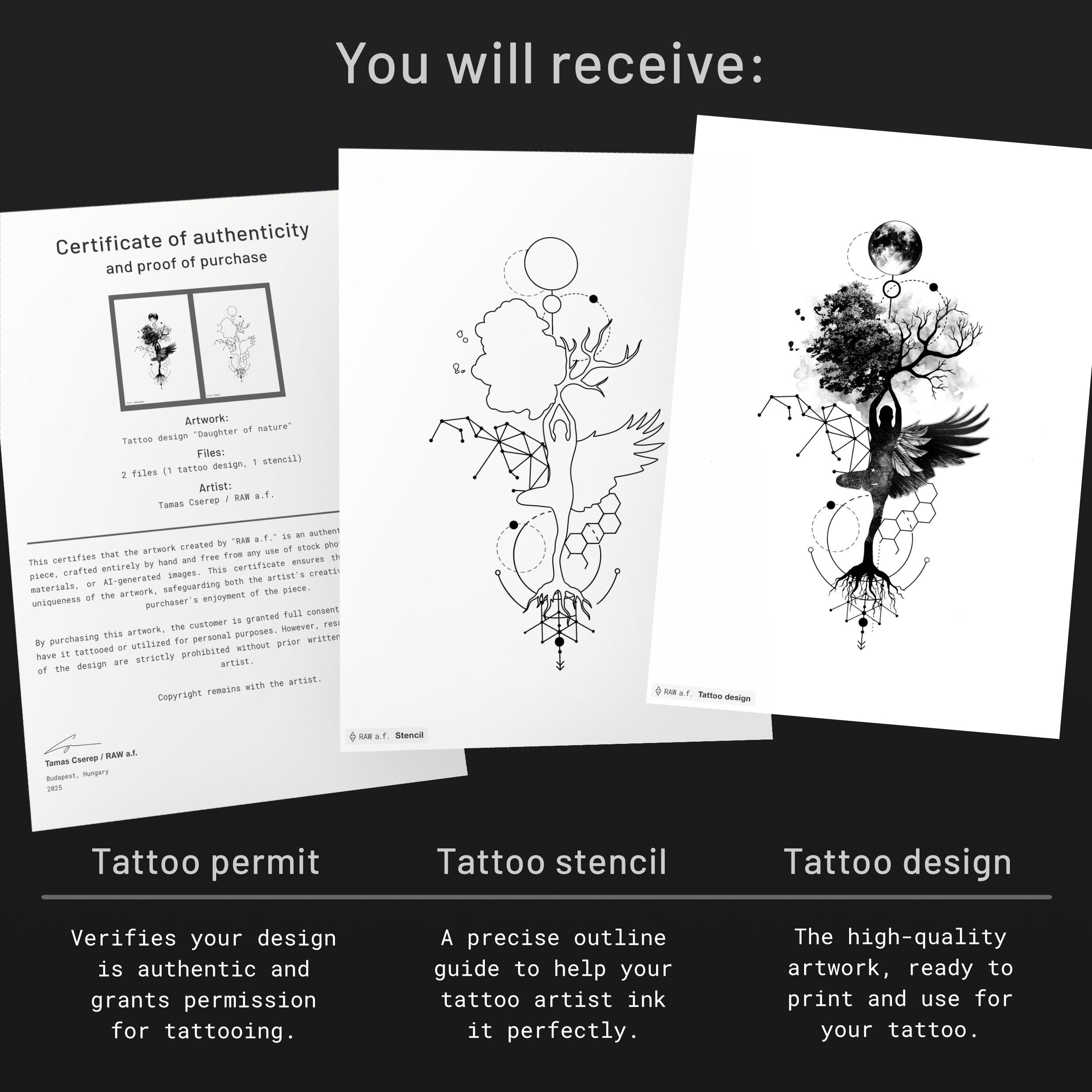 Spiritual Tattoo Flash Tree Tattoo Design Custom Tattoo Galaxy Tattoo ...