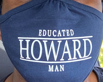 Howard University Face Mask - Etsy