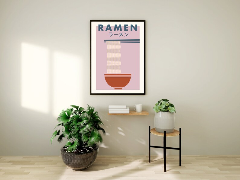Japanese Ramen Noodles Print Japanese Raman Noodles Poster - Etsy