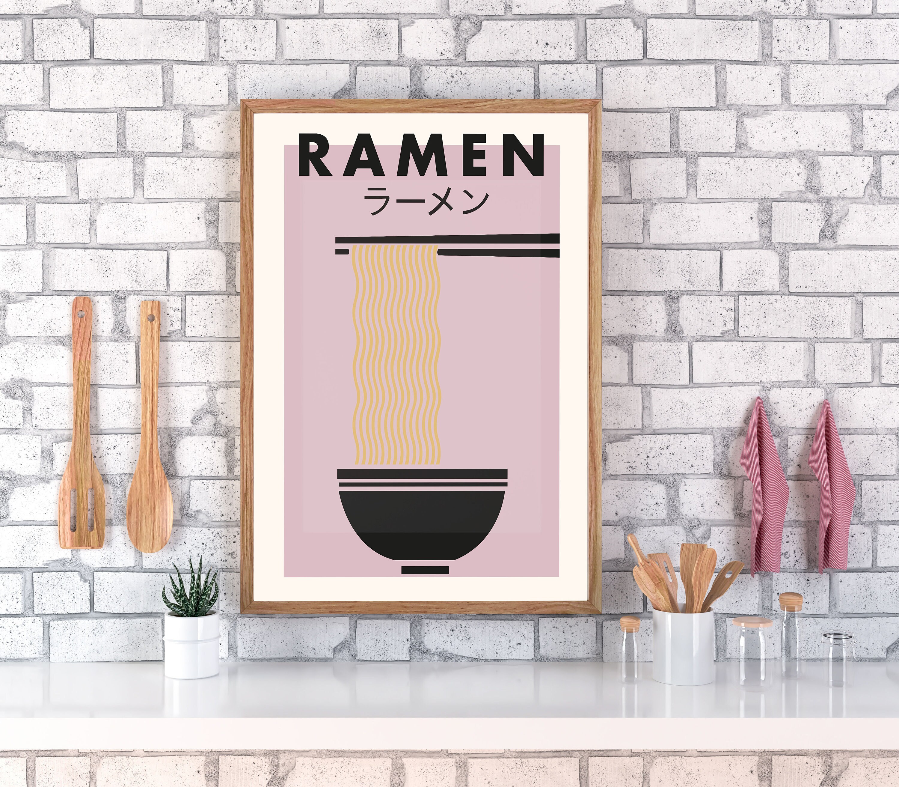 Japanese Black Ramen Noodles Poster Bedroom Art Living Room - Etsy UK