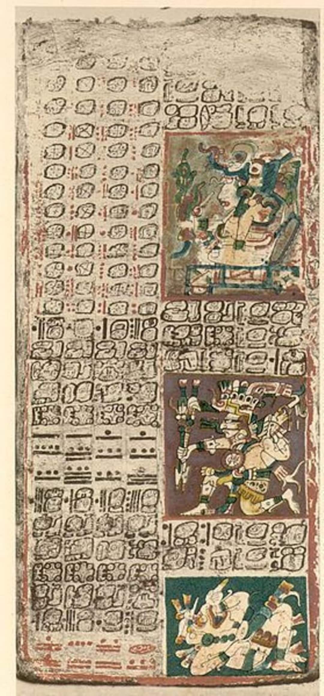 The Dresden Codex on USB Rare Ancient Mayan Manuscript Mysterious Hieroglyphics South America ...
