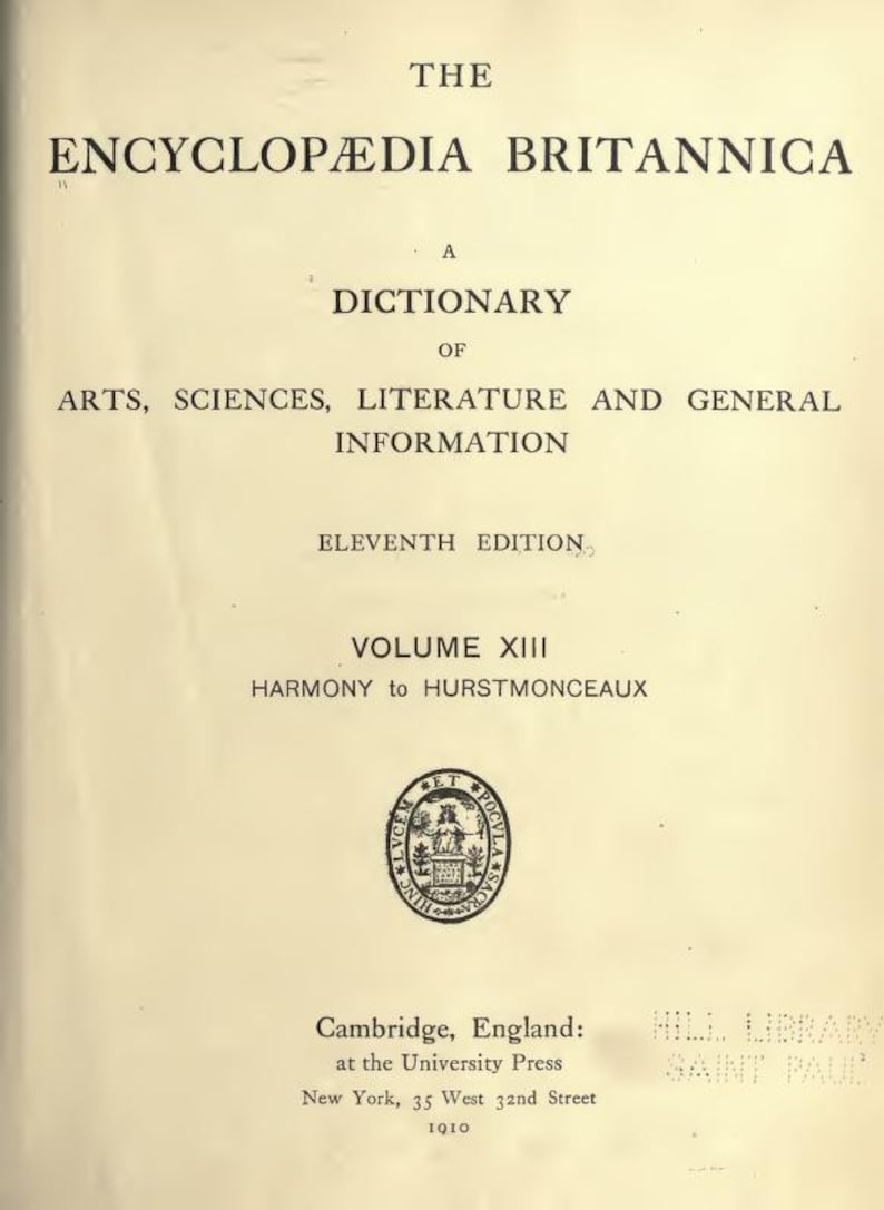 Encyclopaedia Britannica - Complete 11th & 12th Editions 1911 - All 32 ...