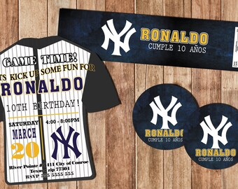 New York Yankees Invitation Etsy