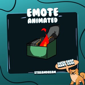 Dumpster Fire - Animated Emote - for Twitch and Discord- 2d Hand Drawn ...