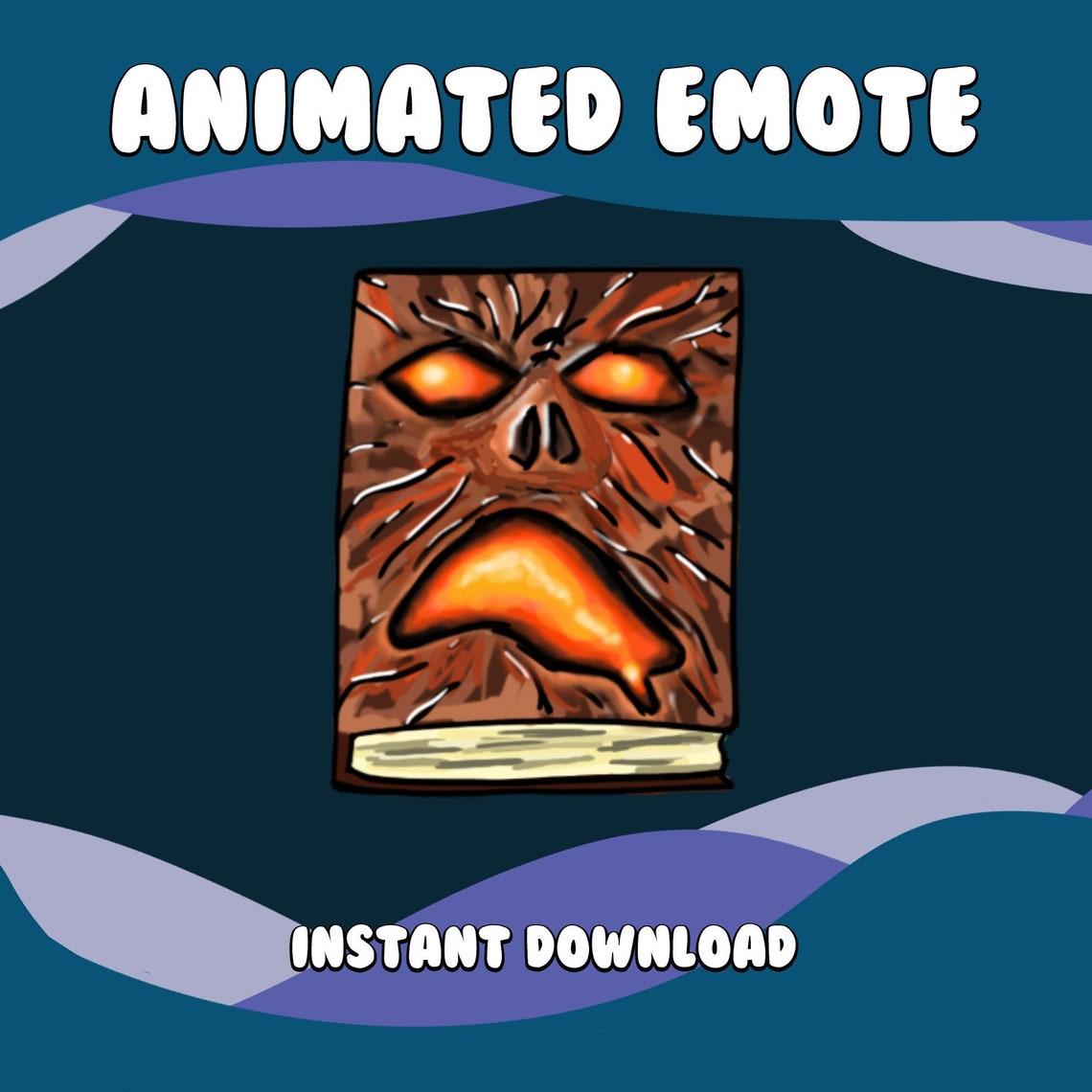 Animated Twitch Emote the Necronomicon, Twitch Emoted Animated, Twitch ...