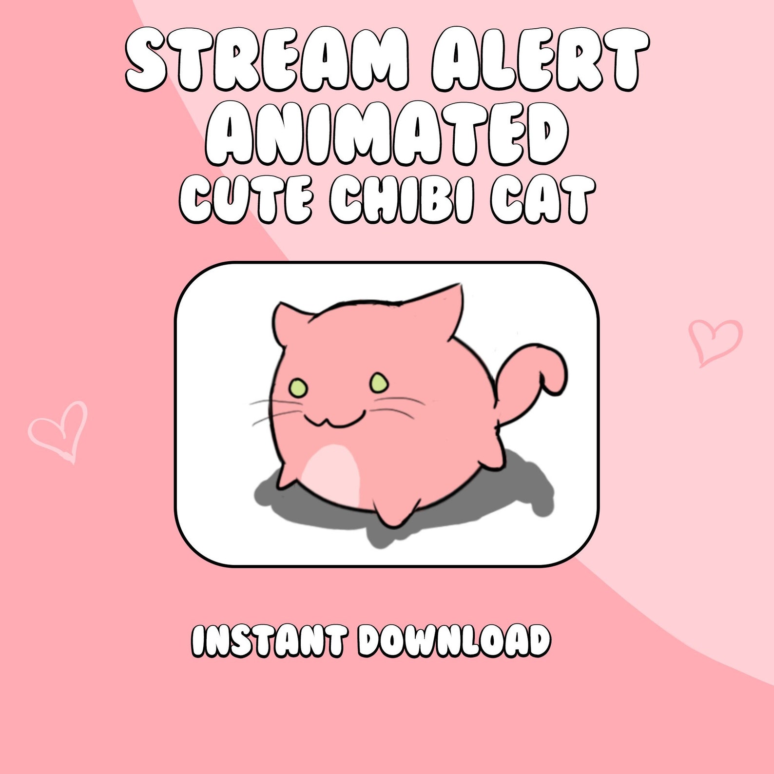 Animated Twitch Alert Chibi Cat, Twitch Alerts Animated, Twitch Alerts ...