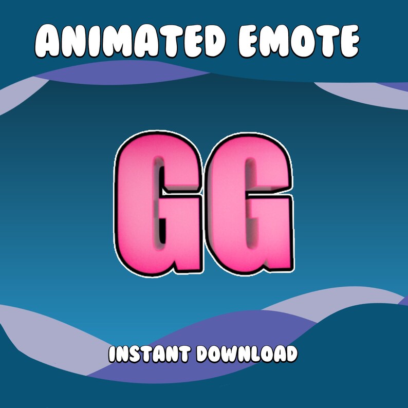GG Pink Animated Twitch Emote, Twitch Emote Animated, Twitch Emotes ...