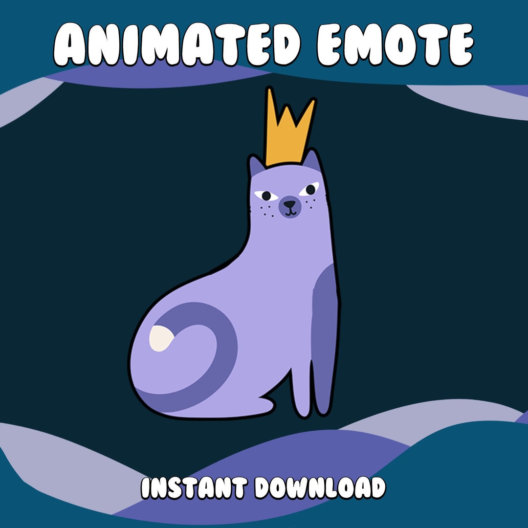 Animated Cat Emote, Queen Emote, Twitch Emotes, Discord Emotes, Twitch ...