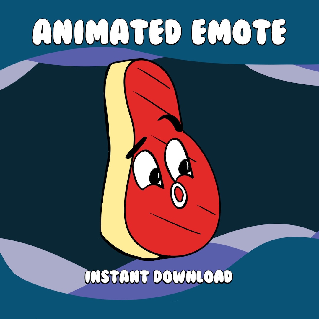 Dancing Steak Emote, Animated Twitch Emote, Steak Emotes, Twitch Emotes ...
