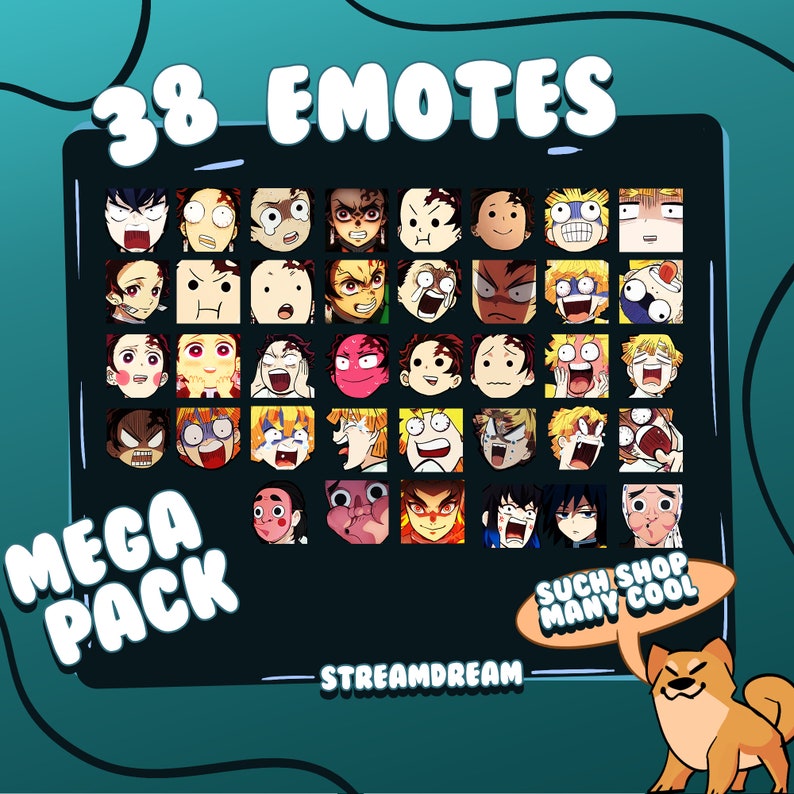 38 Emote Mega Pack - Demon Anime - Fun and Goofy Emoji's for Your ...