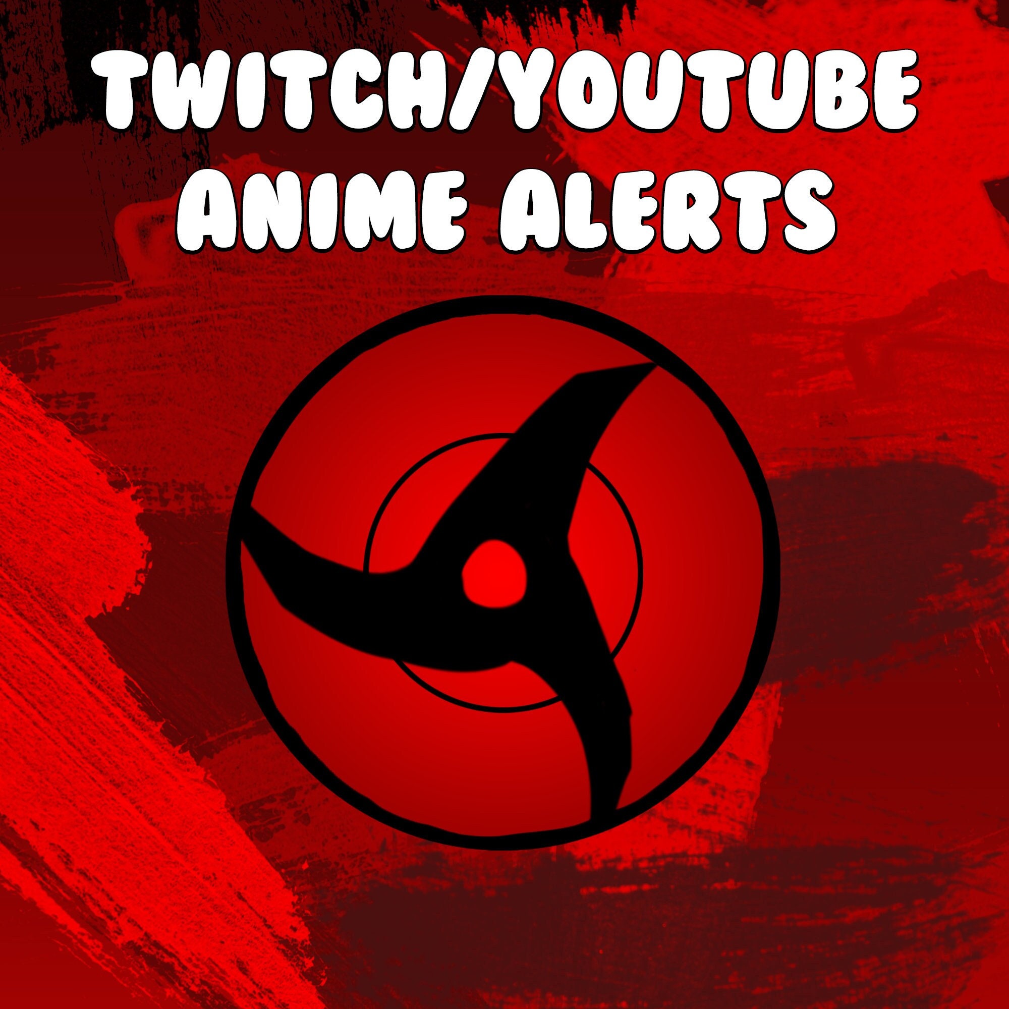 Alertas animadas de Twitch y YouTube de anime, anime, ojo, subalertas ...