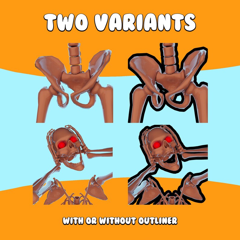12 Skeleton Emotes Skeleton Emote Pack Twitch Emote Etsy