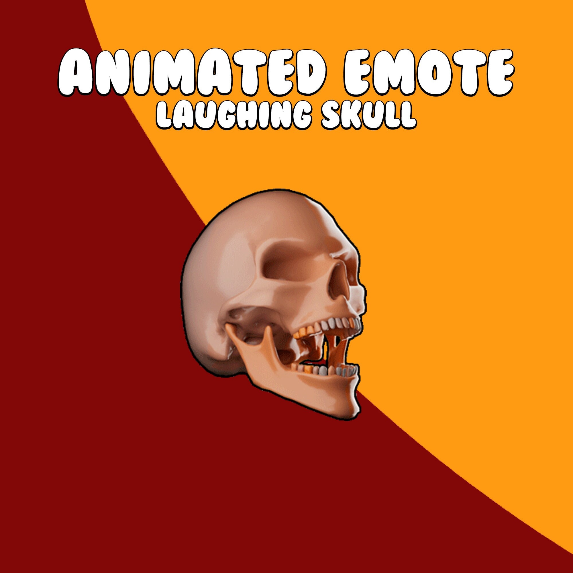 Animated Twitch Emote Laughing Skull, Twitch Emotes Animated, Twitch ...