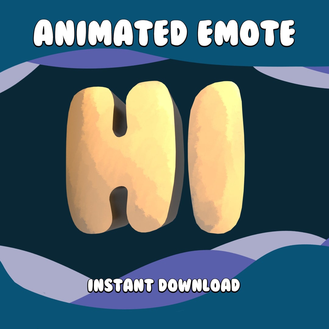 Animated Emote, Hi Emote, Twitch Emotes, Discord Emotes, Sub Emotes ...