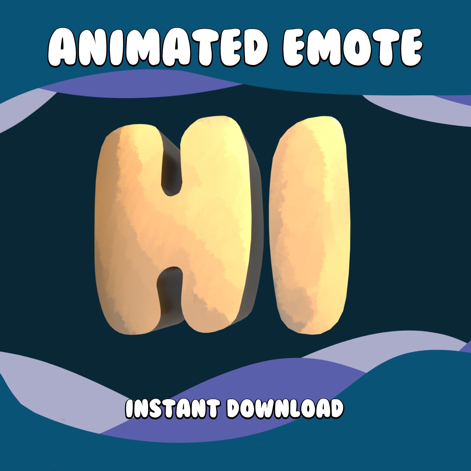 Animated Emote, Hi Emote, Twitch Emotes, Discord Emotes, Sub Emotes ...