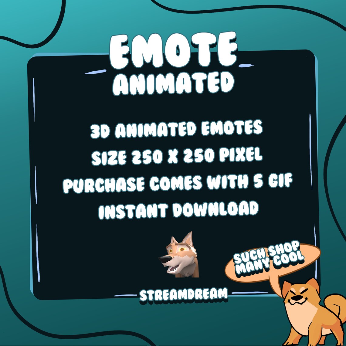 Animated Dog Emotes - for Twitch and Discord- 3d Emoji - Laugh - Etsy