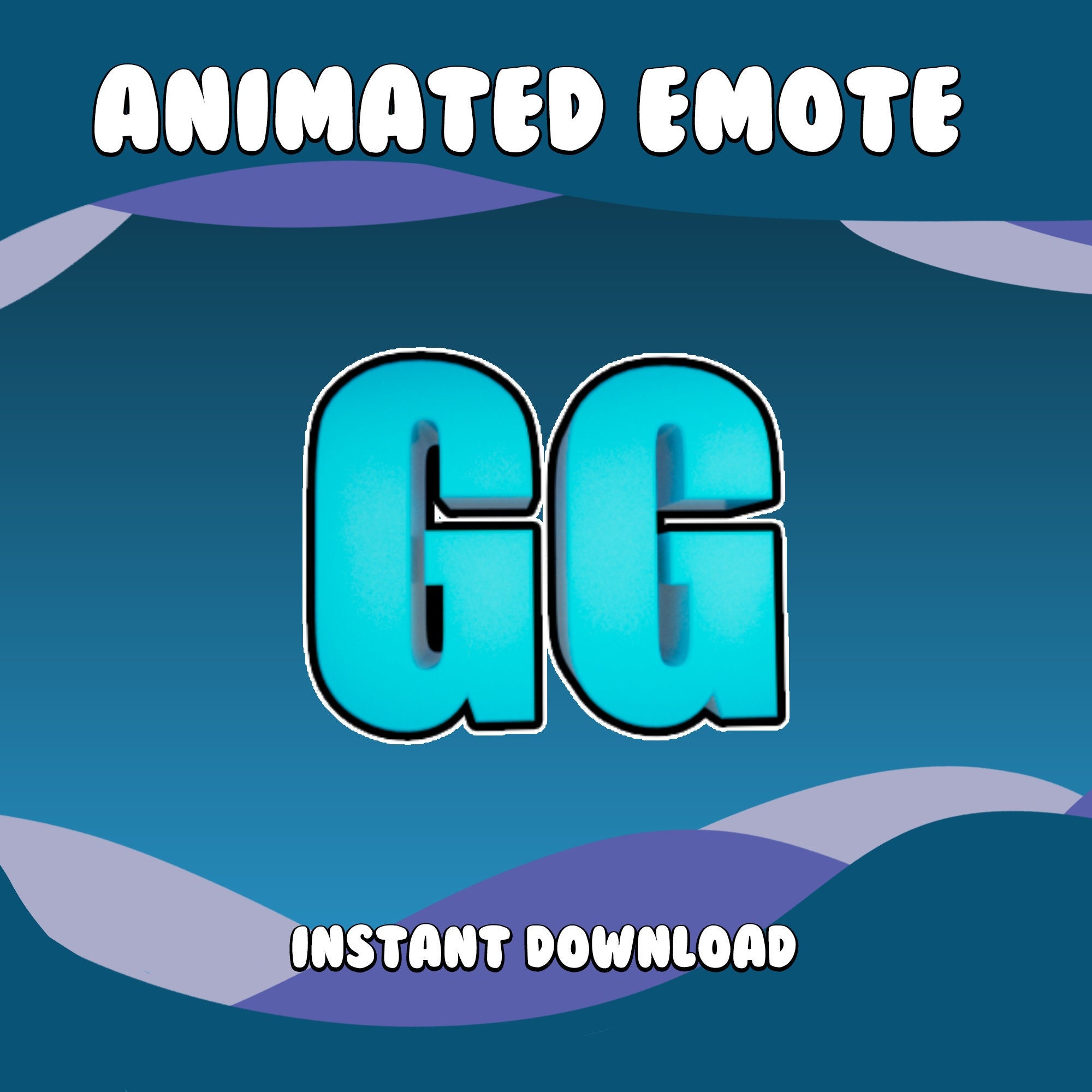 GG Blue Animated Twitch Emote, Twitch Emote Animated, Twitch Emotes ...