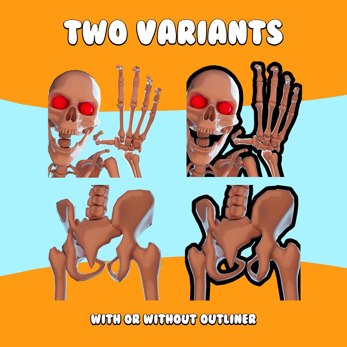 12 Skeleton Emotes Skeleton Emote Pack Twitch Emote - Etsy