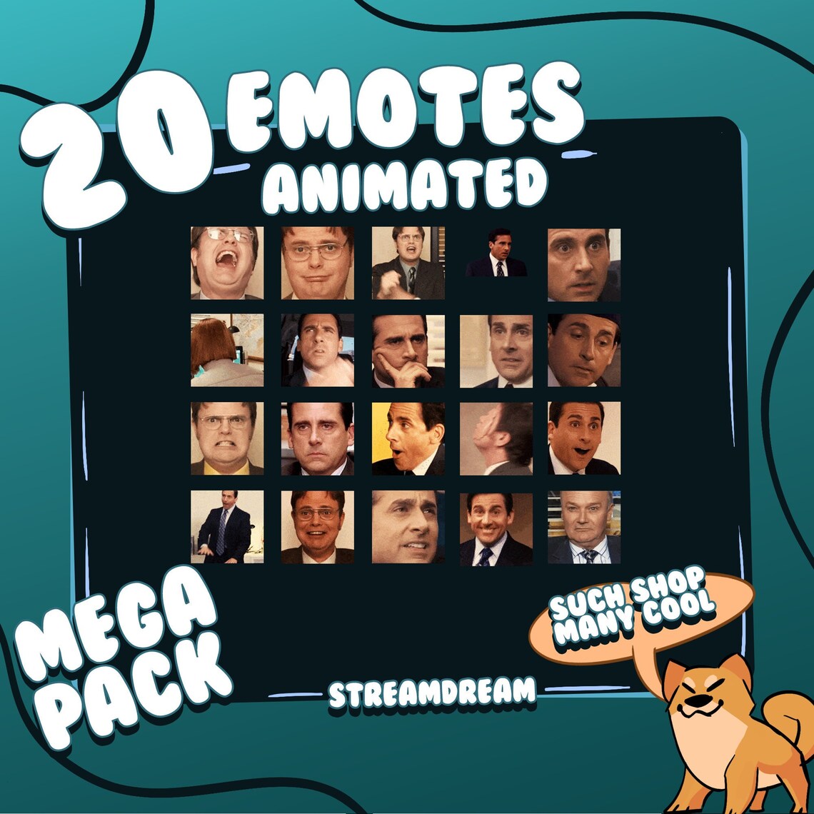 20 Emote Gifs Mega Pack - the Office - Dunder Mifflin's Michael Scott ...