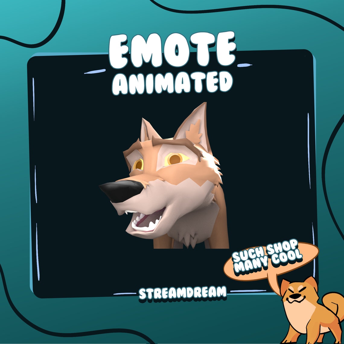 Animated Dog Emotes - for Twitch and Discord- 3d Emoji - Laugh - Etsy