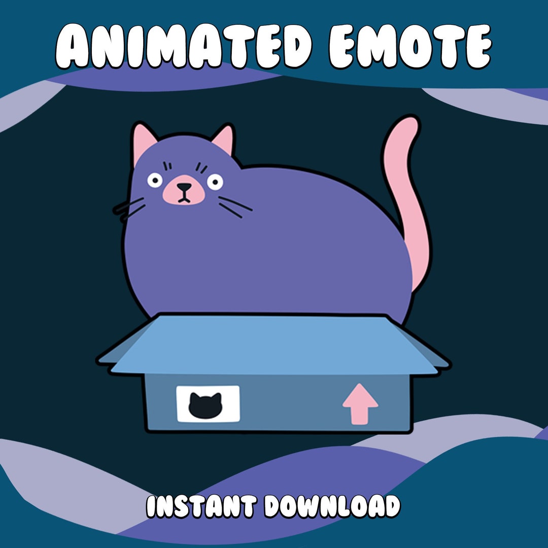 Animated Cat Emote, Box Emote, Twitch Emotes, Discord Emotes, Twitch ...
