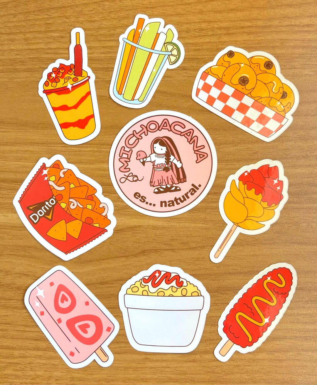 La Michoacana Stickers: Mexican Snacks, Elotes, Mango Chamoy ...