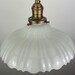 Antique French Style Milk Glass Disc Shade Pendant Light 8 - Etsy