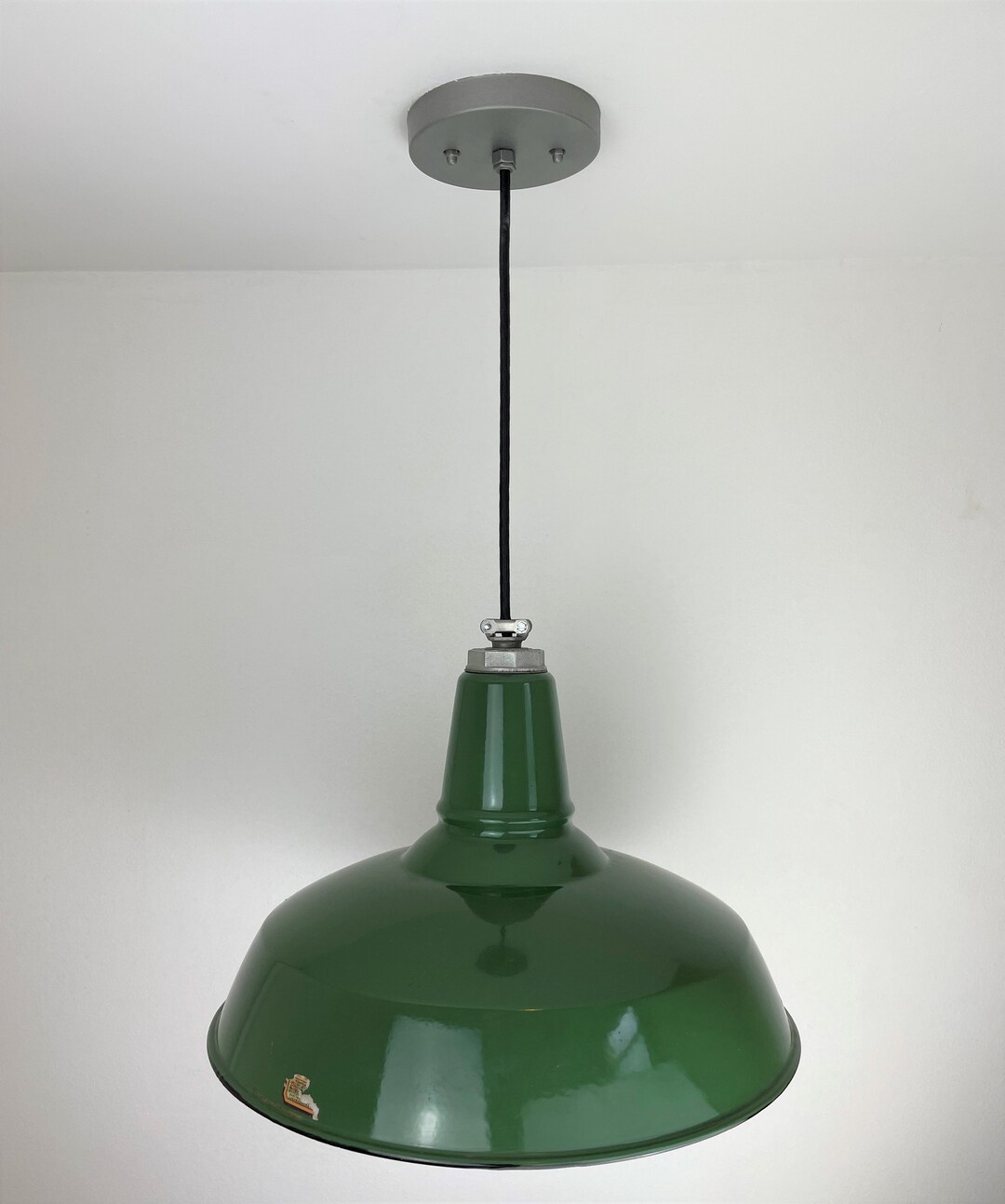 Factory Industrial Green Vintage Benjamin Barn/factory Light - Large 16 ...