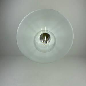 Antique French Style Milk Glass Disc Shade - Pendant Light - 8 1/4 ...
