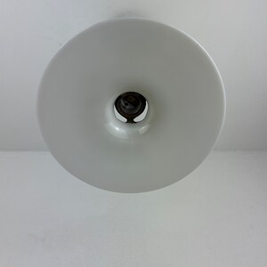 Antique French Milk Glass Pendant Light – Antique Brass Hardware, 8 ...