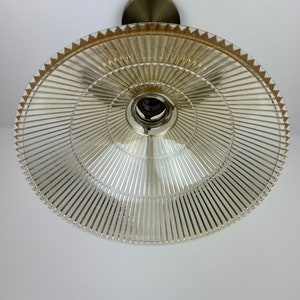Retro 80s Amber Holophane Style Shade Pendant Light 10 Shade - Etsy