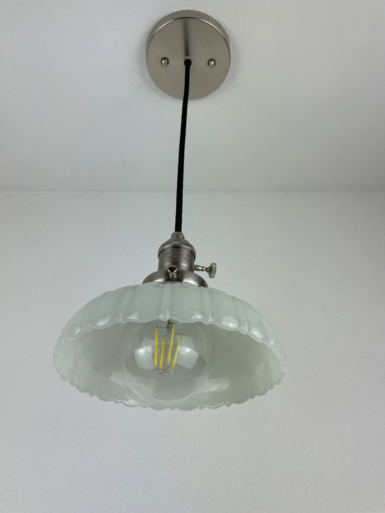 Antique off White Translucent Milk Glass 7 Shade Now a - Etsy