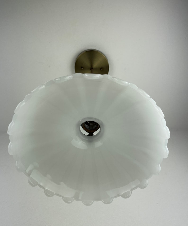 Antique Large 1920's off White Translucent Milk Glass - Etsy
