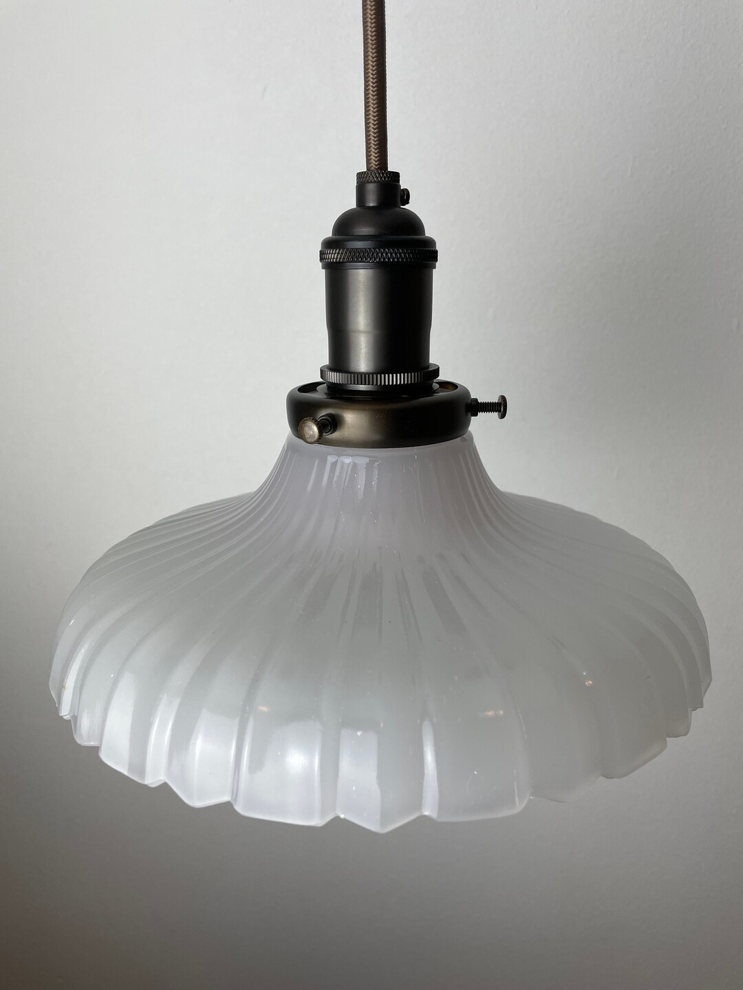 Antique off White Translucent Milk Glass 9" Shade Now a Beautiful ...