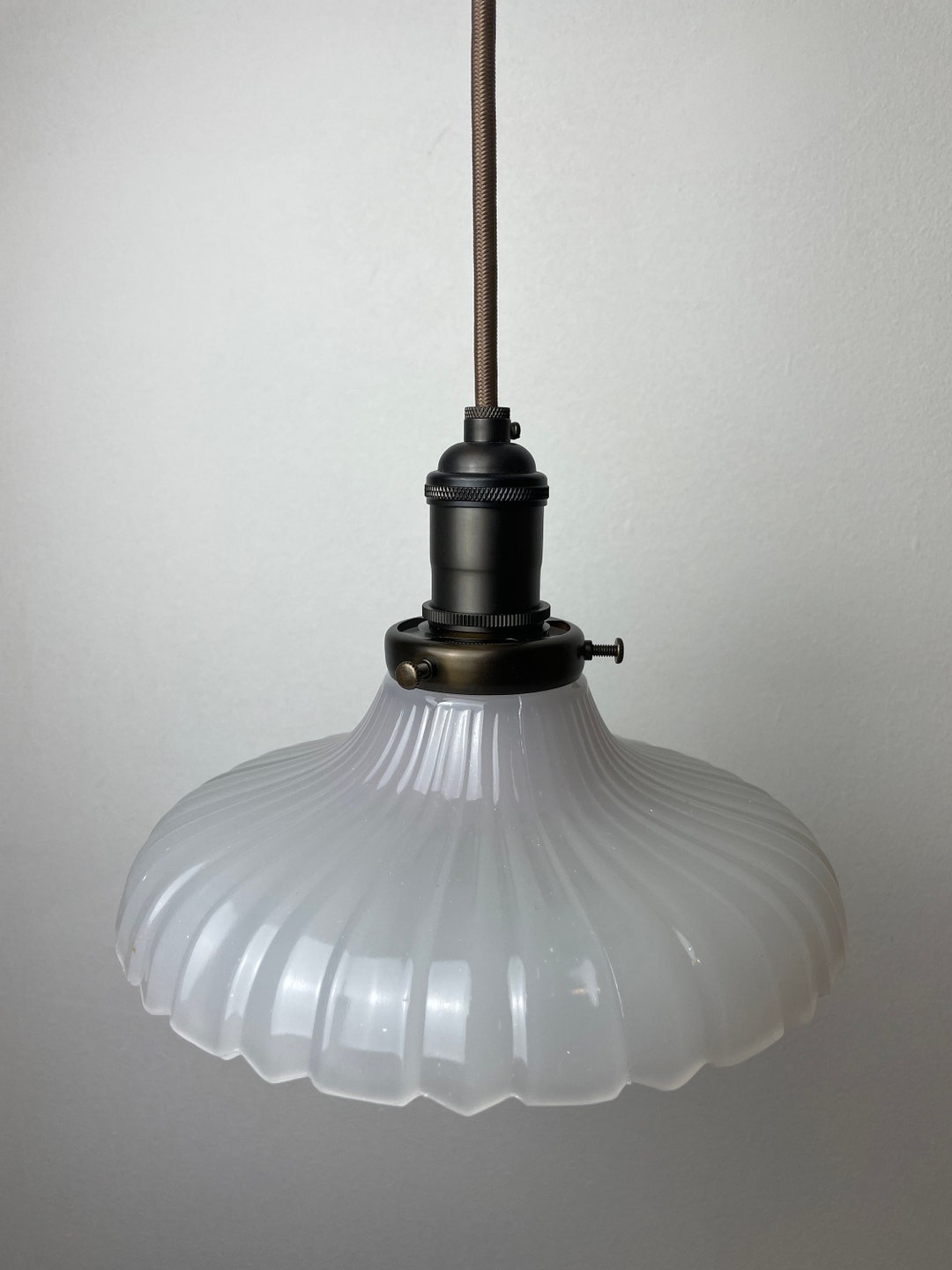 Antique off White Translucent Milk Glass 9 Shade Now a Beautiful ...