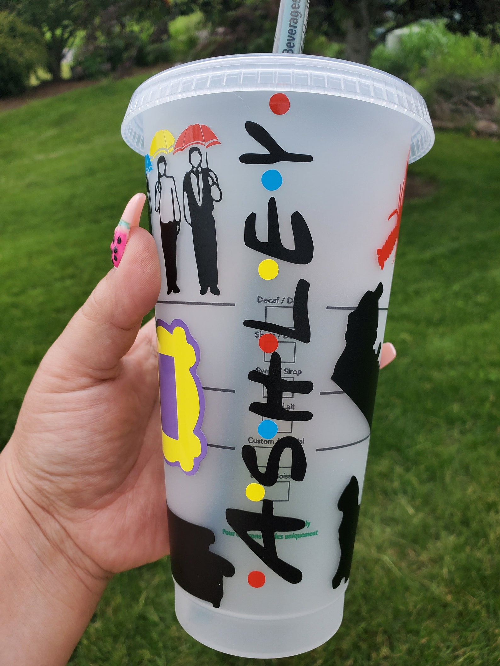 Friends Starbucks Cup Central Perk Starbucks Tumbler | Etsy