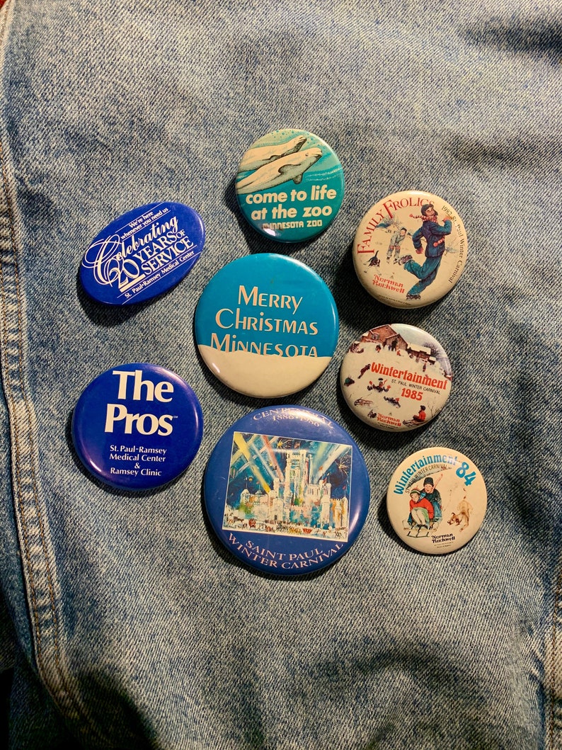 Vintage Minnesota Pins - Norman Rockwell St. Paul Winter Carnival - Etsy