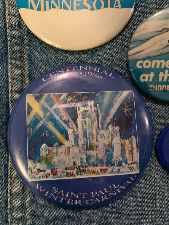 Vintage Minnesota Pins - Norman Rockwell St. Paul Win… - Gem