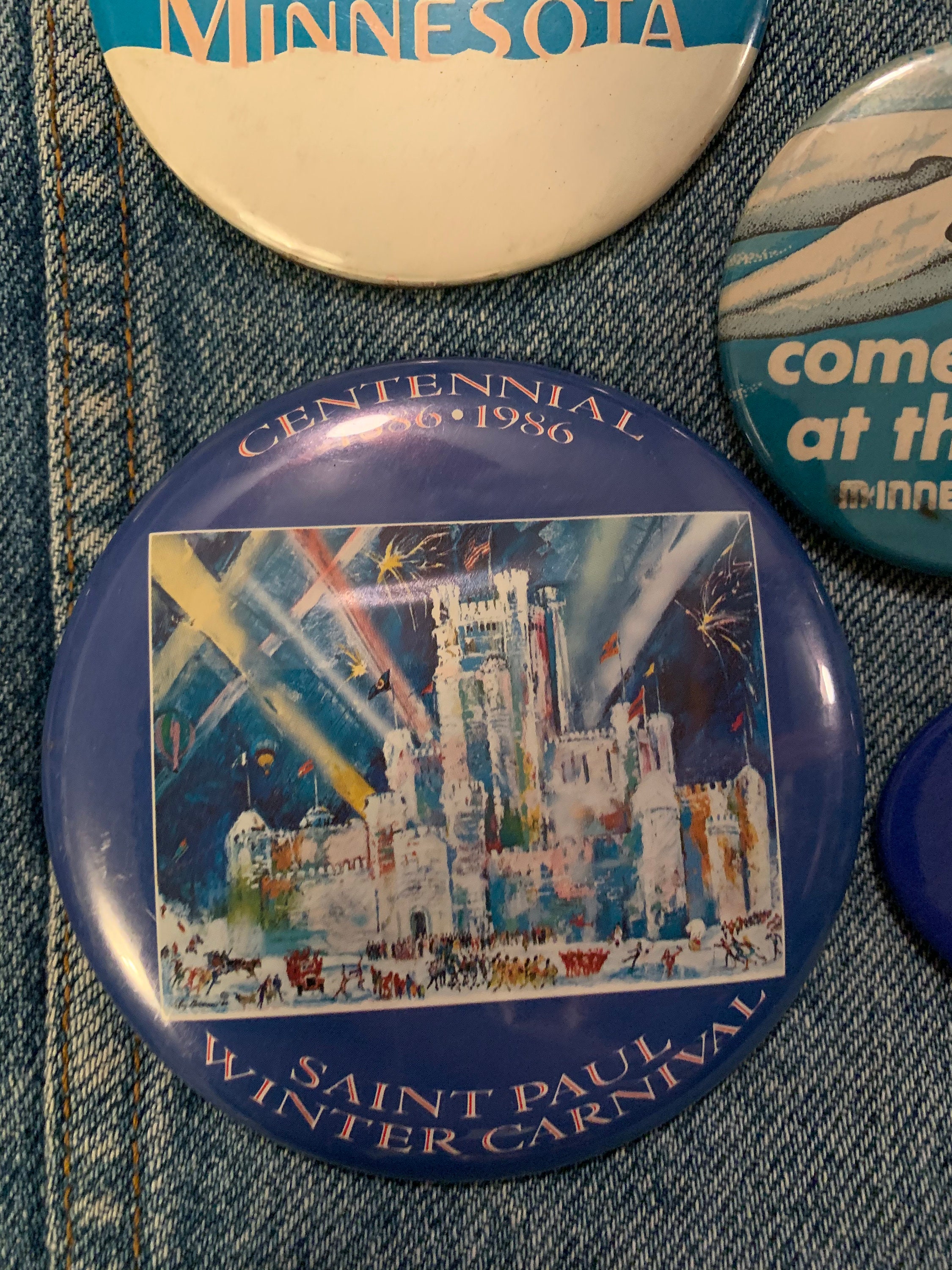 Vintage Minnesota Pins - Norman Rockwell St. Paul Winter Carnival - Etsy