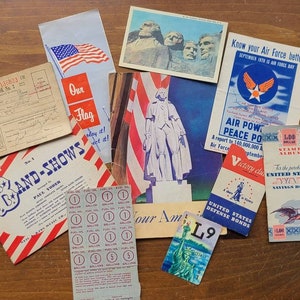 1940's Patriotic Paper Ephemera-wwii-navy-independence Day-americana ...