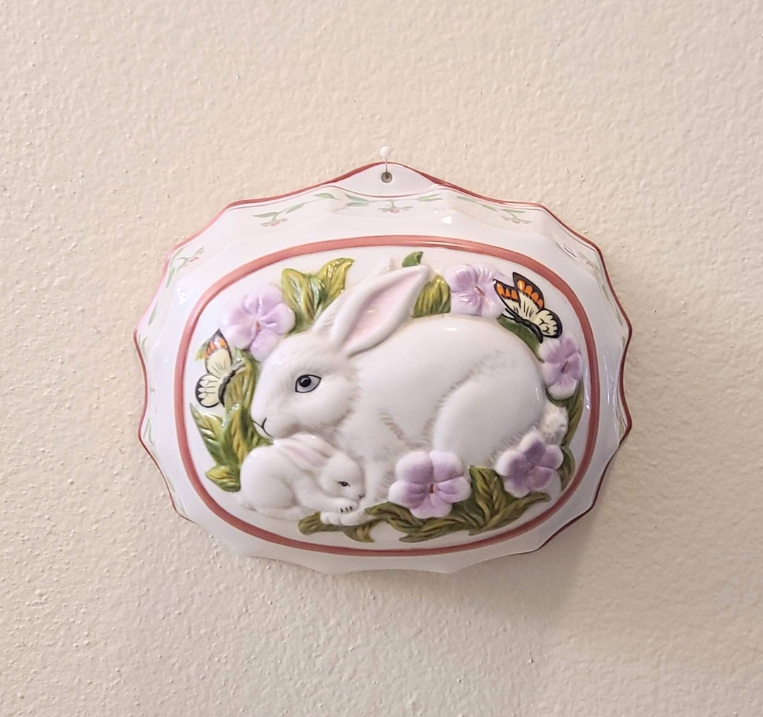 1986 Franklin Mint Le Cordon Bleu Rabbit Jello Mold Wall Hanging ...