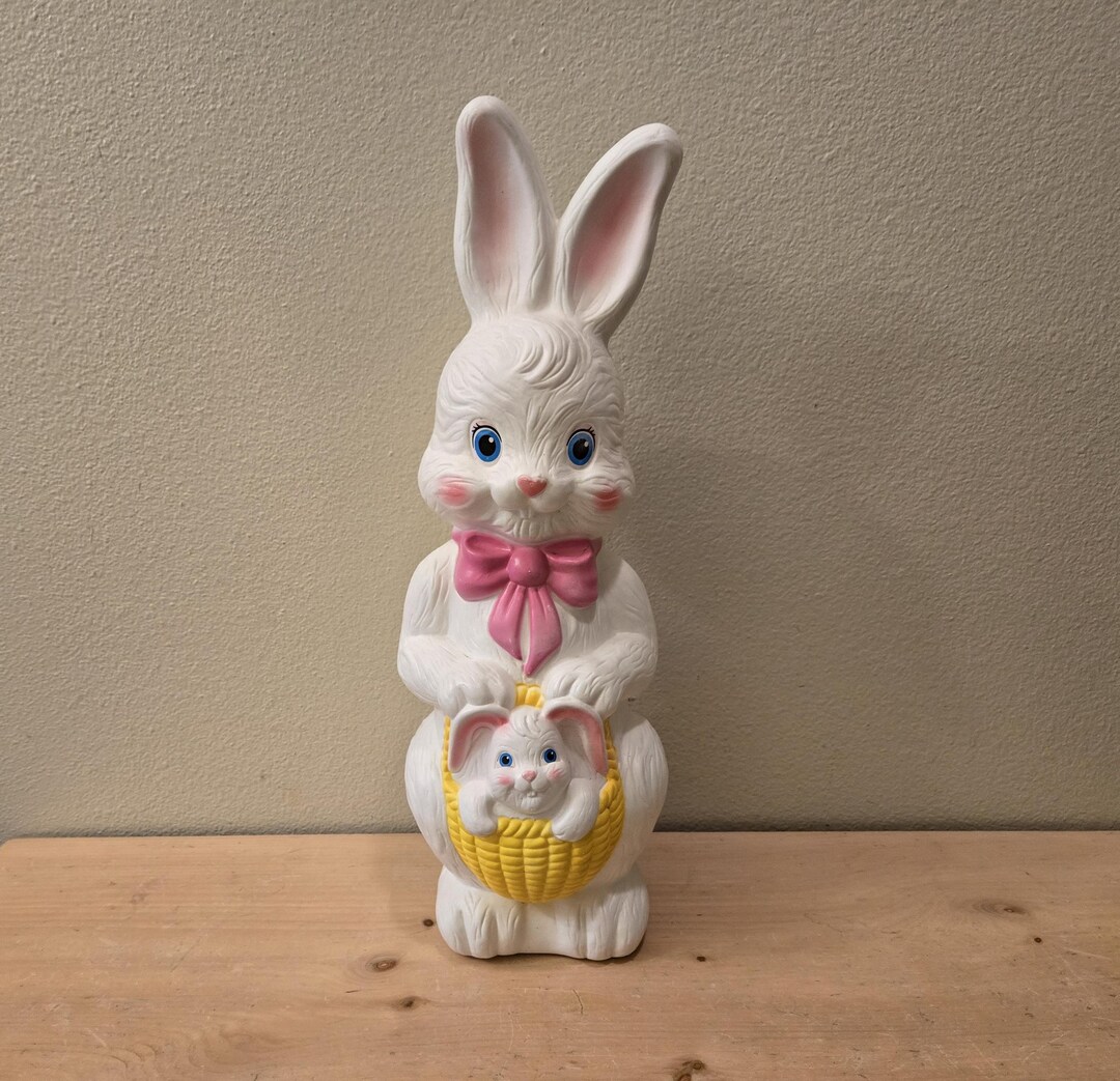 1995 Empire 22" Easter Bunny Blow Mold-vintage Easter-easter Decor ...