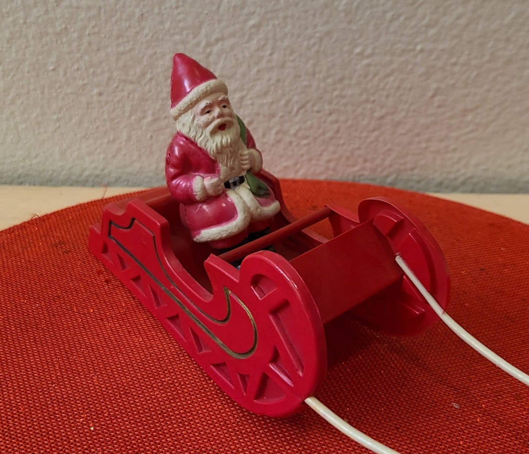 1940's Celluloid Santa in Sleigh-vintage Christmas-christmas Decor ...