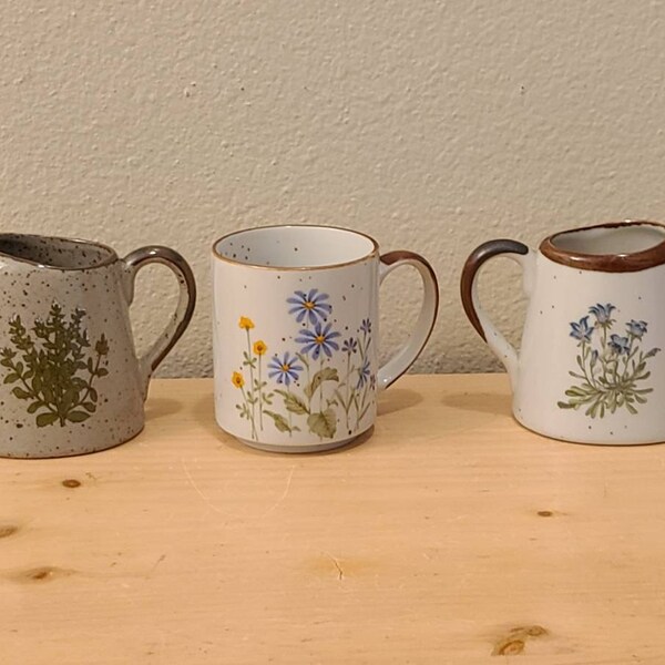 Speckled Pottery Mug Vintage - Etsy