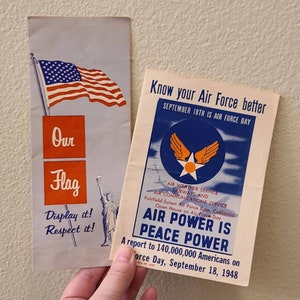 1940's Patriotic Paper Ephemera-wwii-navy-independence Day-americana ...