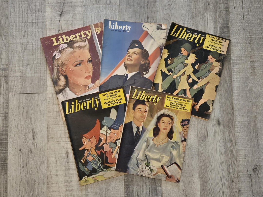 1940's Liberty Magazines-ww2-advertising-ephemera-women's Magazine ...